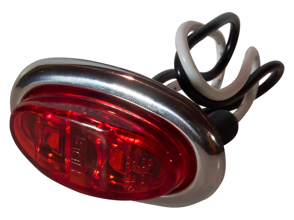 2" Mini Oval Clearance Marker with Stainless… | Heavy Duty Lighting