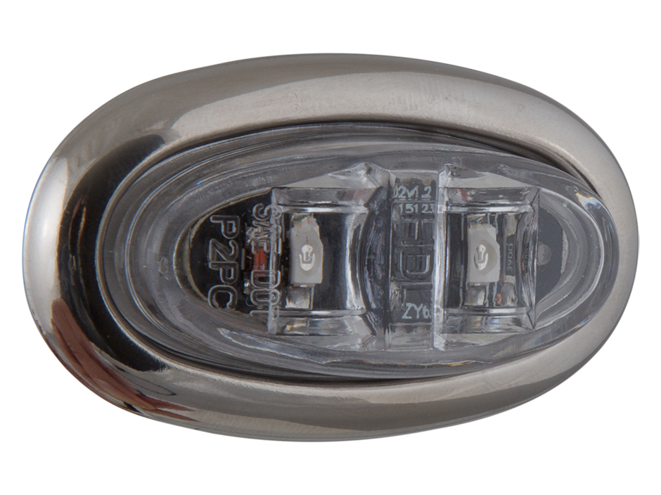 2" Mini Oval Clearance Marker with Stainless… | Heavy Duty Lighting
