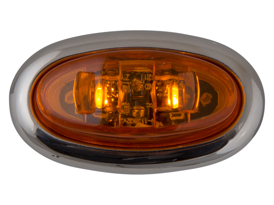 2" Mini Oval Clearance Marker with Stainless… | Heavy Duty Lighting