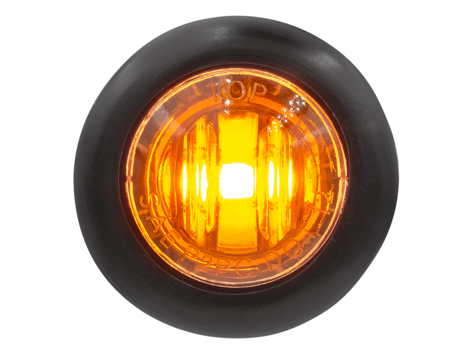 3/4" Mini Round Clearance Turn Marker | 3-Wire | Heavy Duty Lighting