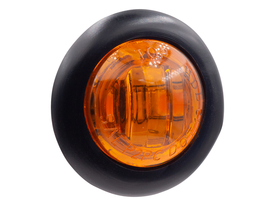 3/4" Mini Round Clearance Turn Marker | 3-Wire | Heavy Duty Lighting