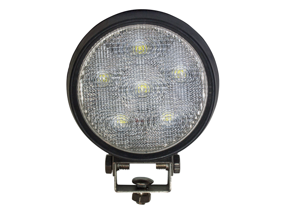 High Output Round Work Light | Rubber Housing | Heavy Duty Lighting