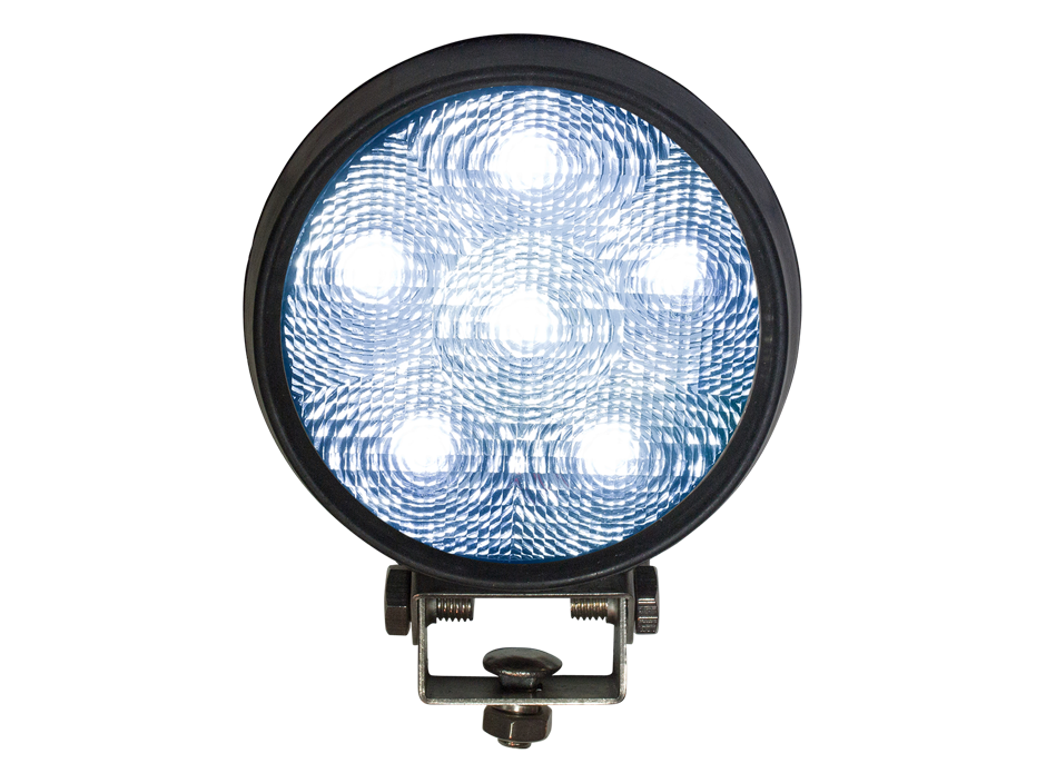 High Output Round Work Light | Rubber Housing | Heavy Duty Lighting