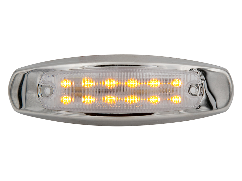 6" Clearance Marker Light with Stainless Trim | Heavy Duty Lighting