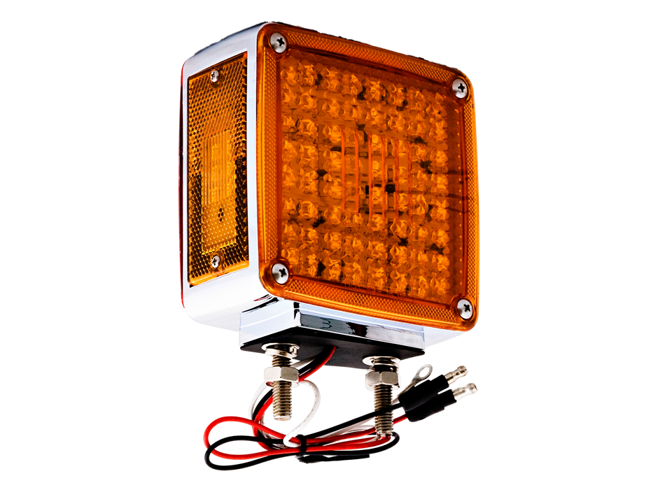 Double Post 5" Pedestal Park Turn Light | Right… | Heavy Duty Lighting