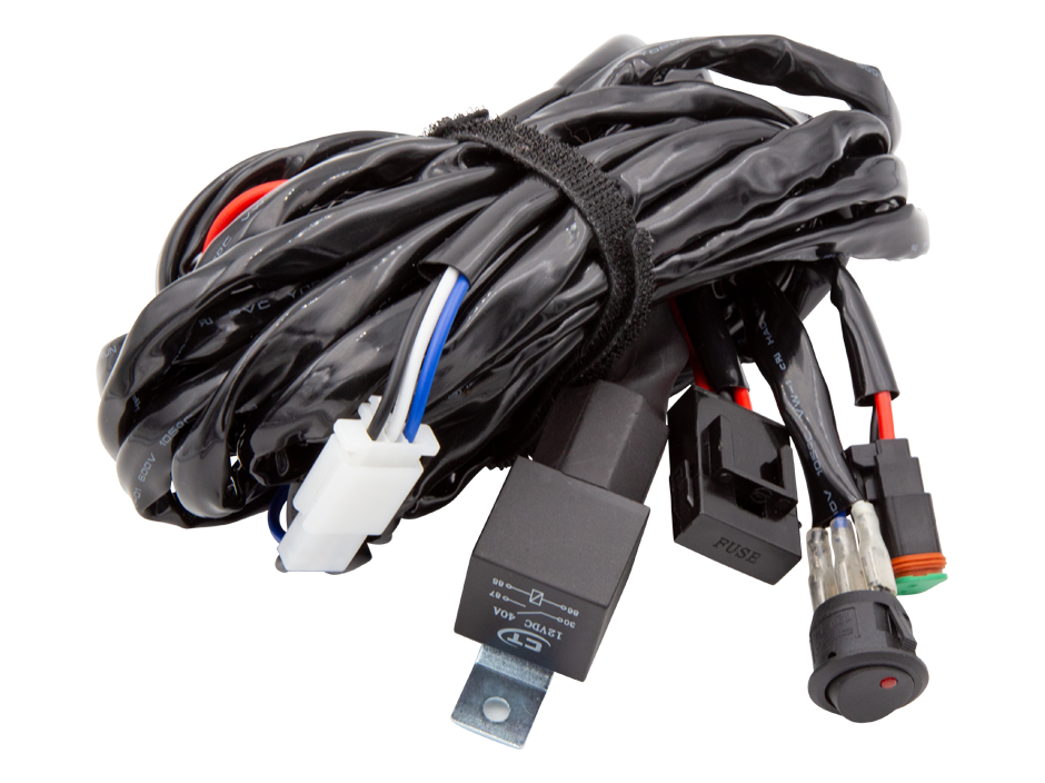 Single Lamp LED Work Light / Lightbar Harness | Heavy Duty Lighting